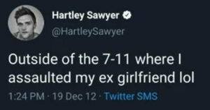 Hartley Sawyer Tweets That Sparked a Major Reaction