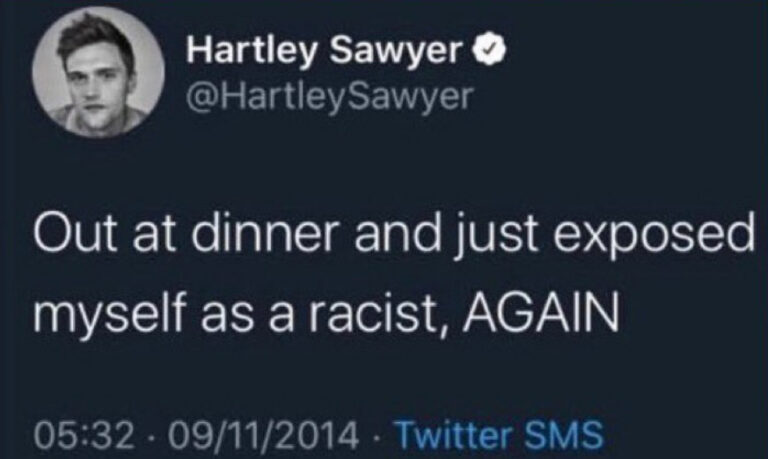 Hartley Sawyer Tweets That Sparked a Major Reaction