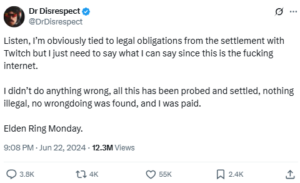 Dr. Disrespect Tweets That Sparked Reactions Online