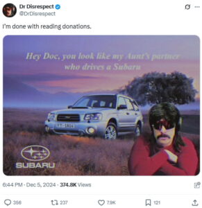 Dr. Disrespect Tweets That Sparked Reactions Online